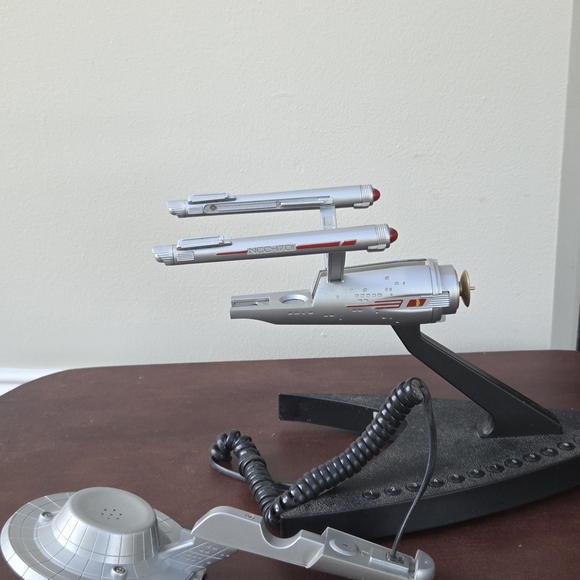 Other | Vintage Star Trek Uss Enterprise Telephone Phone 1993 Telemania ...